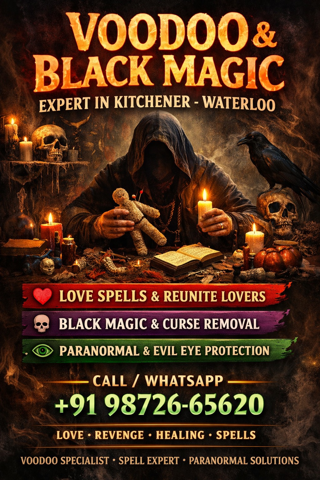 Voodoo & Black Magic Spell Expert in Kitchener–Waterloo - GURU JI